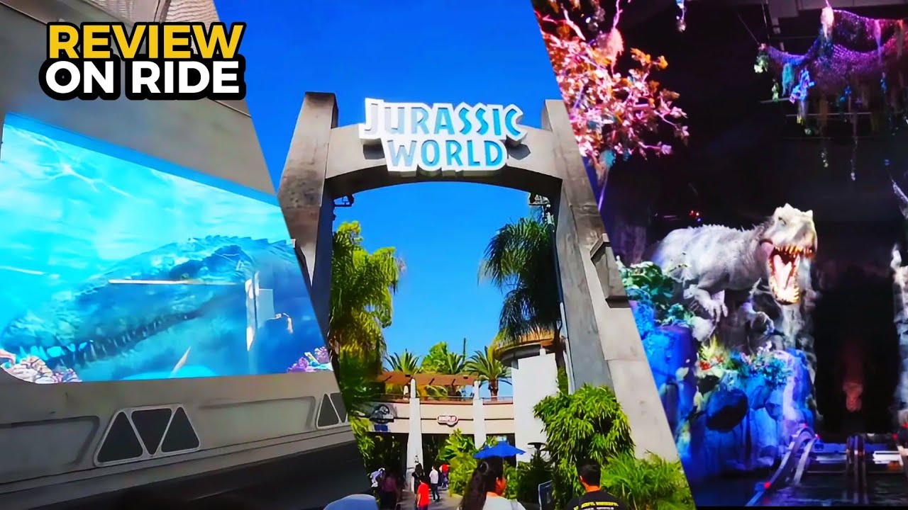 Jurassic World The Ride Universal Studios Hollywood 4k 60 - YouTube