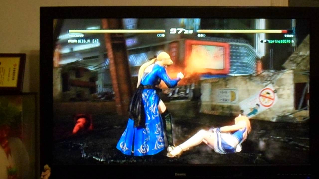 DOA5 U【 TINA 蒂娜】練習中【20141012】08 - YouTube