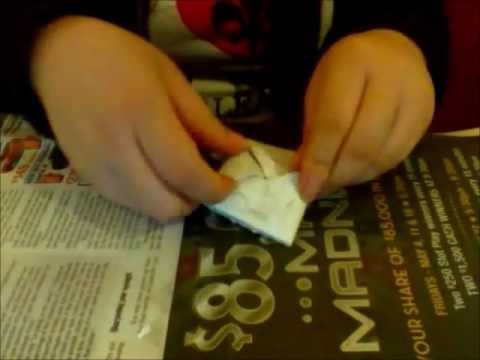 How to fold a note for a friend in class - YouTube