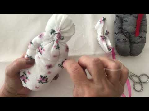 Çoraptan bebek yapımı , çok kolay bebek yapalım