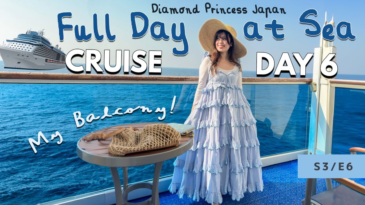 Full Day at Sea, Cruising around Japan! Diamond Princess Cruise ep. 5 ...