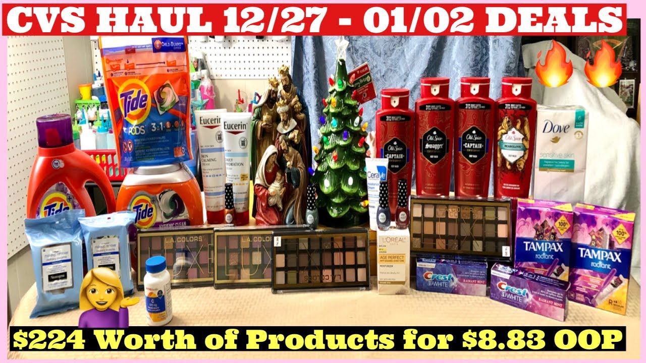 CVS HAUL 12/27 -01/2 DEALS | SPEND $30 GET $10 CVS GIFT CARD | $224 ...