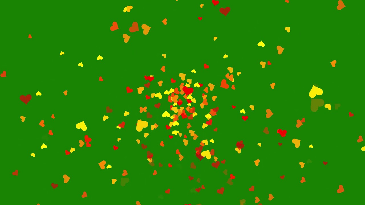Green Screen Heart _ Love Overlays Effects Copyright Free || sk green ...