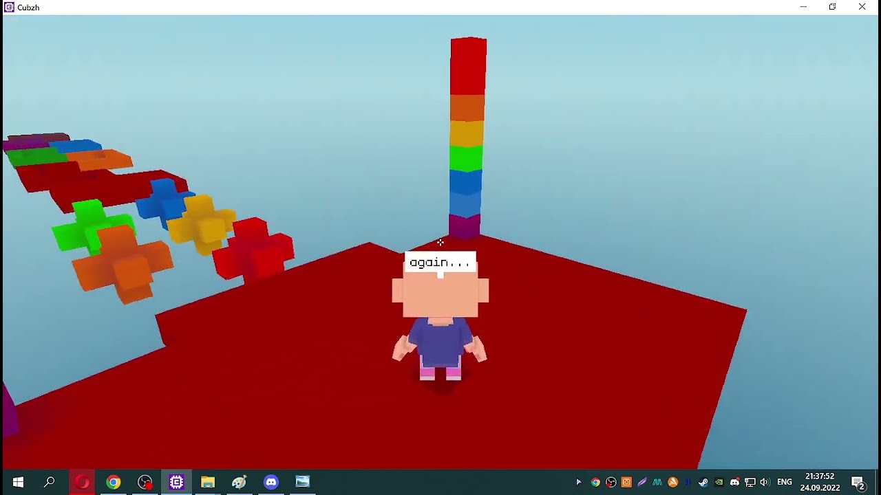 Cubzh (particubes) | easy obby прототип - YouTube