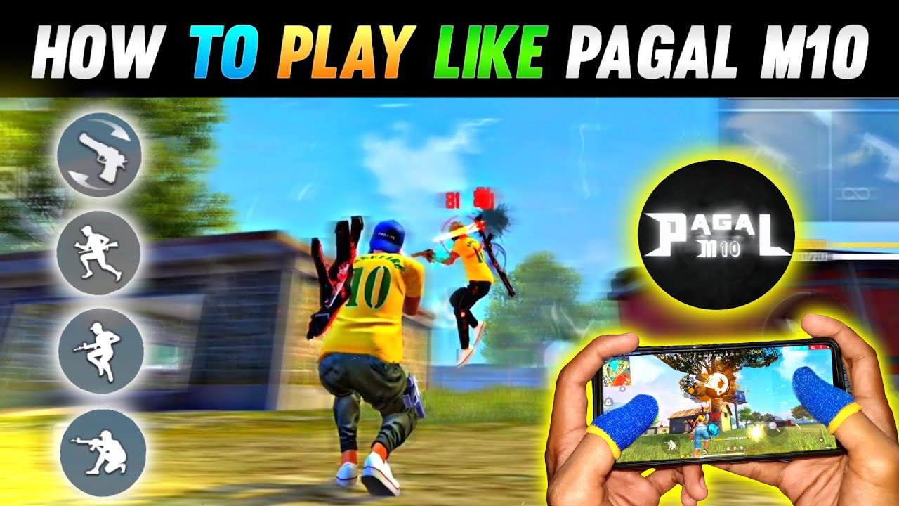 HOW TO PLAY LIKE PAGAL M10 🎯 PAGAL M10 CUSTOM HUD ⚡ FFH4X CROUCH ONETAP ...