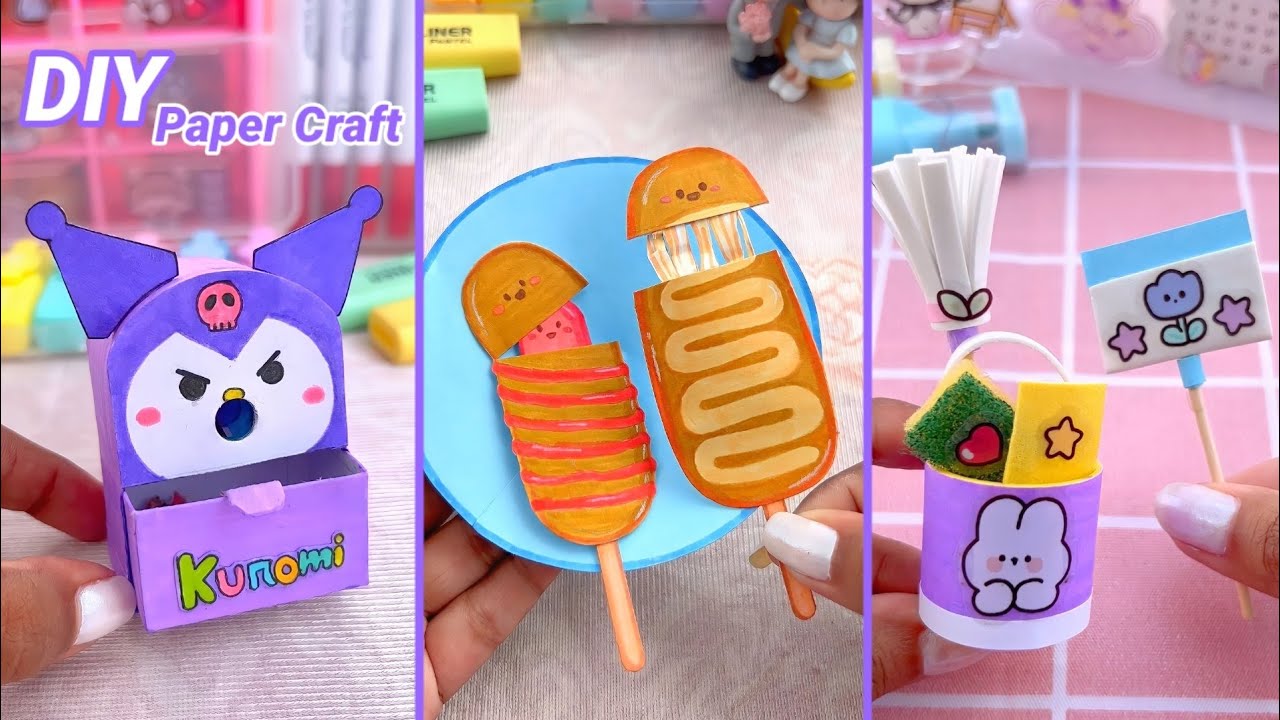 Easy Craft Ideas / DIY Miniature Crafts Idea / school hacks / paper ...