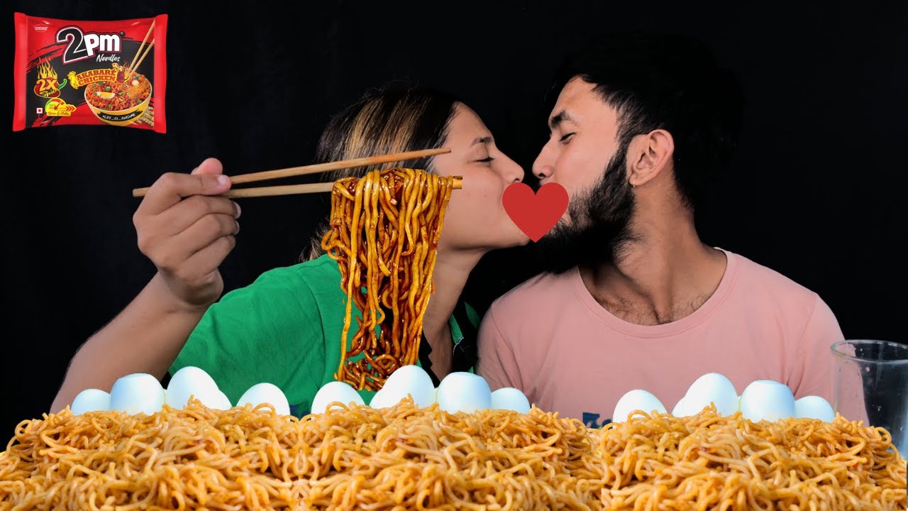 SPICY 2PM NOODLES EATING CHALLENGE🔥 - YouTube