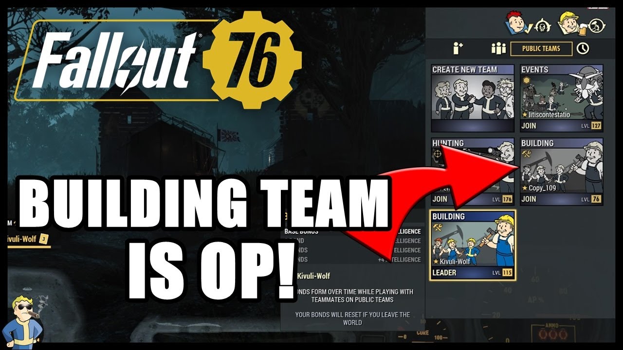 Building Team vs Events Team for XP Gain - Fallout 76 - YouTube