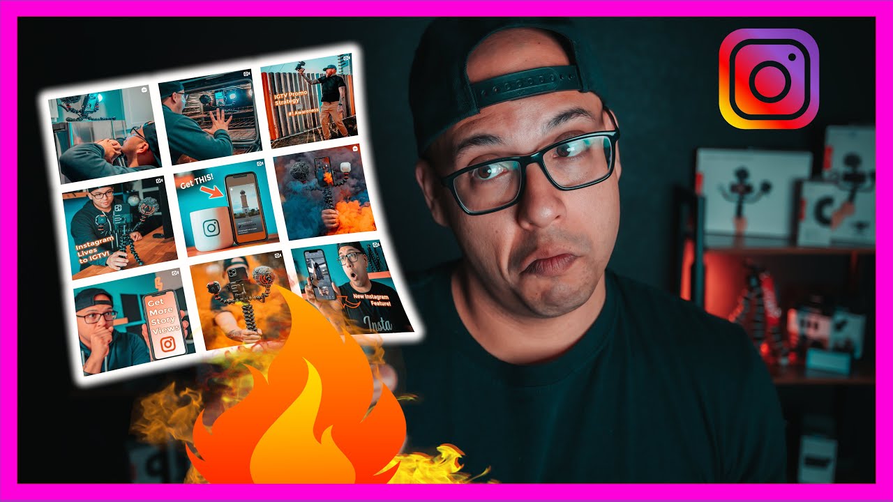 How To Make A Fire 🔥 Instagram Grid | Instagram Tutorial - YouTube