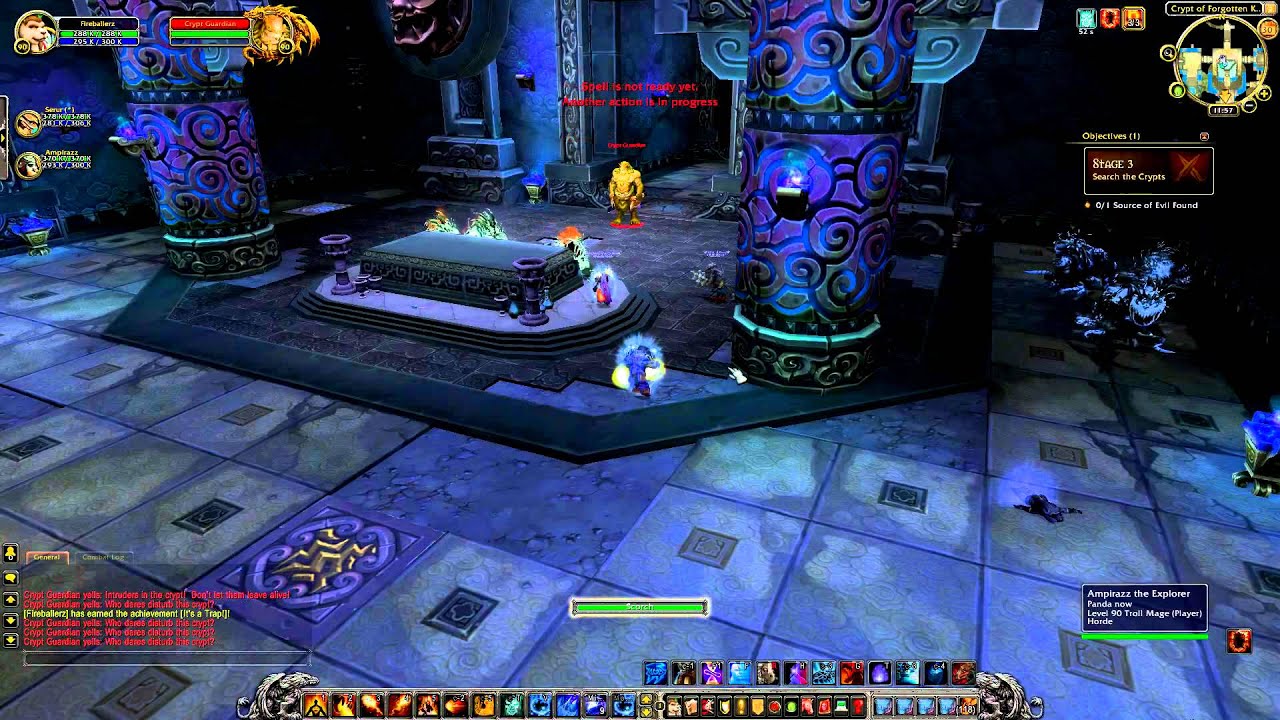 MoP Beta: Crypt of the Forgotten Kings Scenario - YouTube