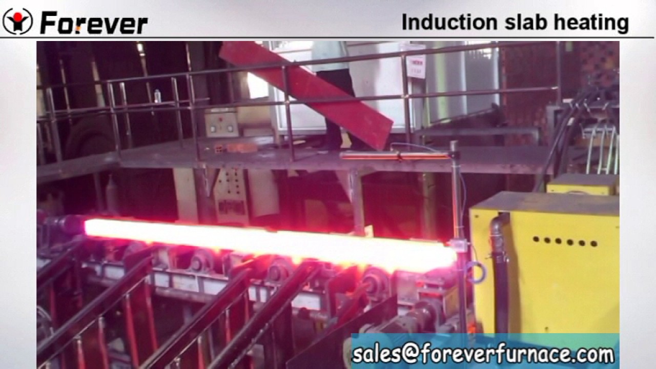 induction slab heating - YouTube