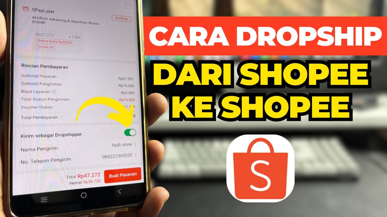 Cara Dropship Dari Shopee ke Shopee Terlengkap Langsung Praktek - YouTube