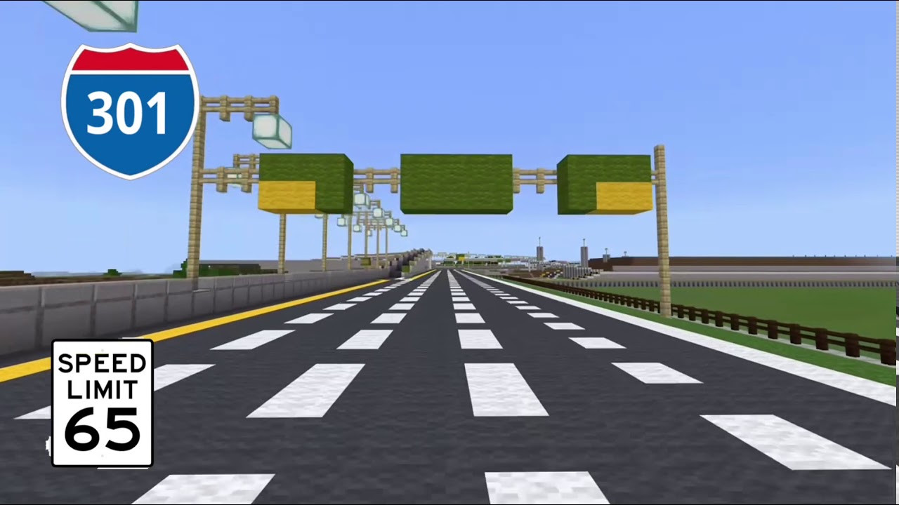 Minecraft Freeway! Interstate 301 - YouTube