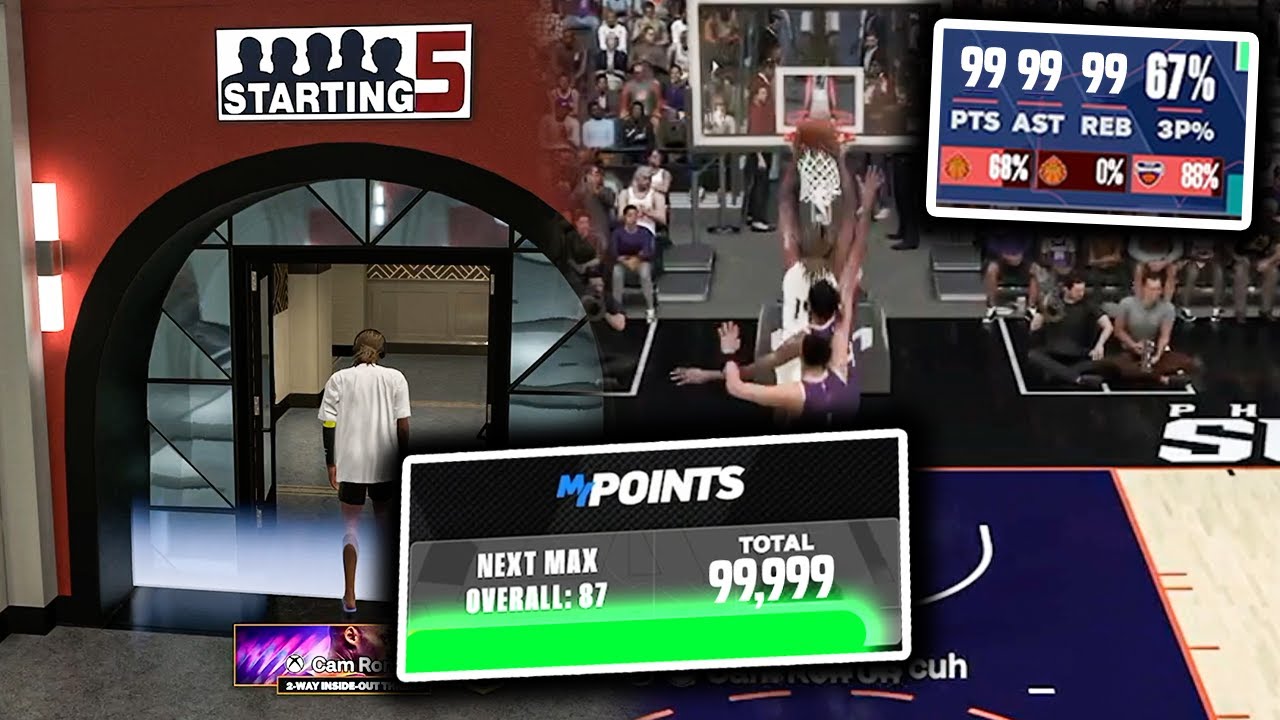 NBA 2K24 YOU MUST PLAY STARTING 5 TO GET YOUR BADGES FAST!! - YouTube