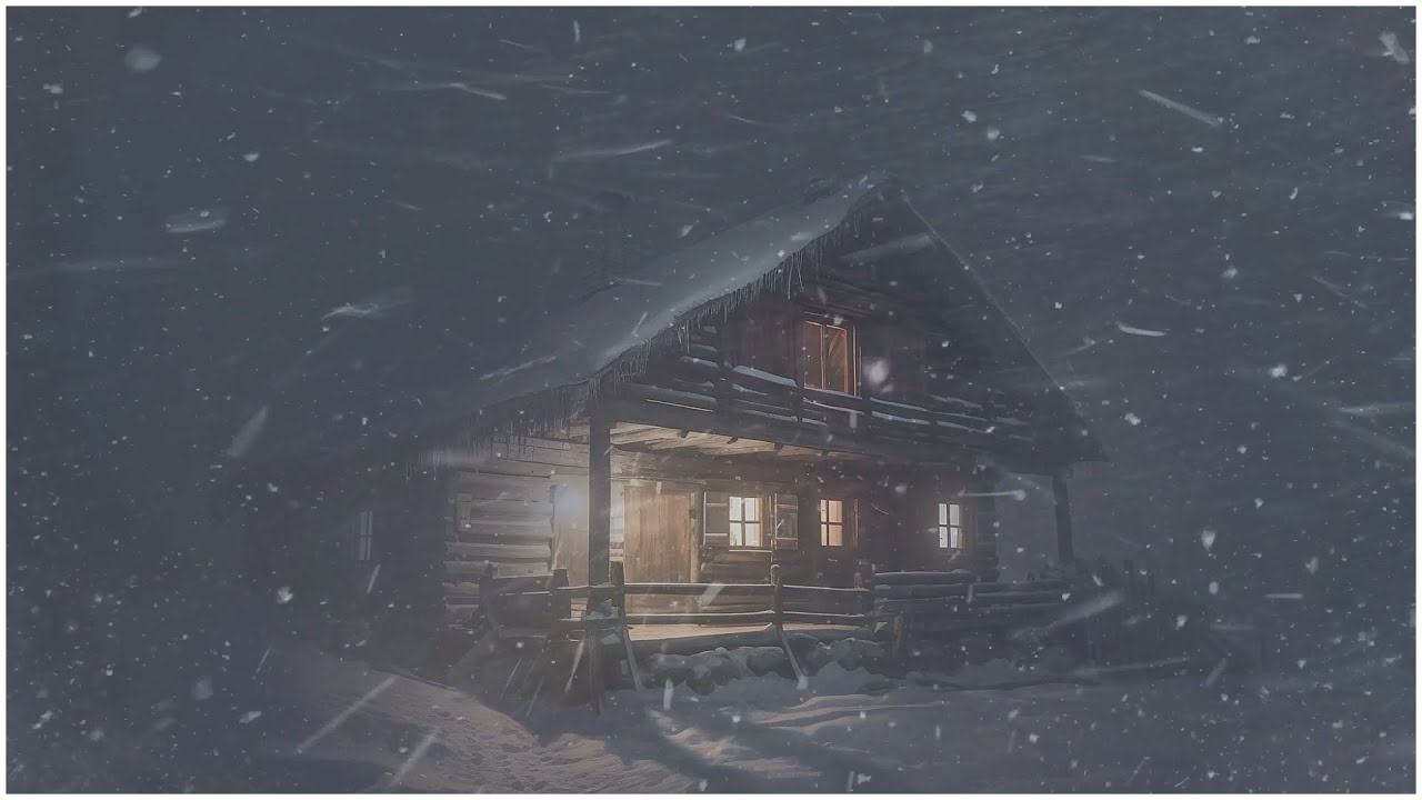 Blizzard, Winter Storm & Wind Sounds for Sleeping┇Snowstorm White Noice ...