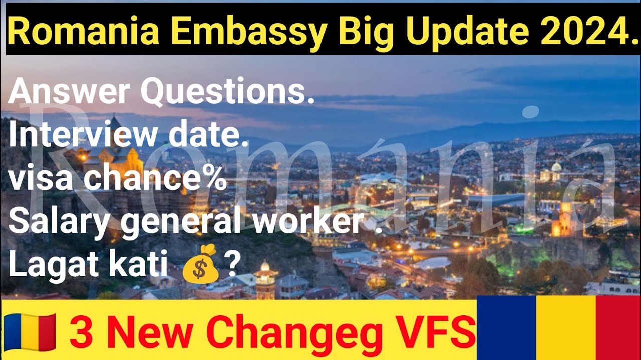 🇷🇴 Romania Embassy Big Update 2024.🇷🇴 3 New Changeg VFS.Answer ...