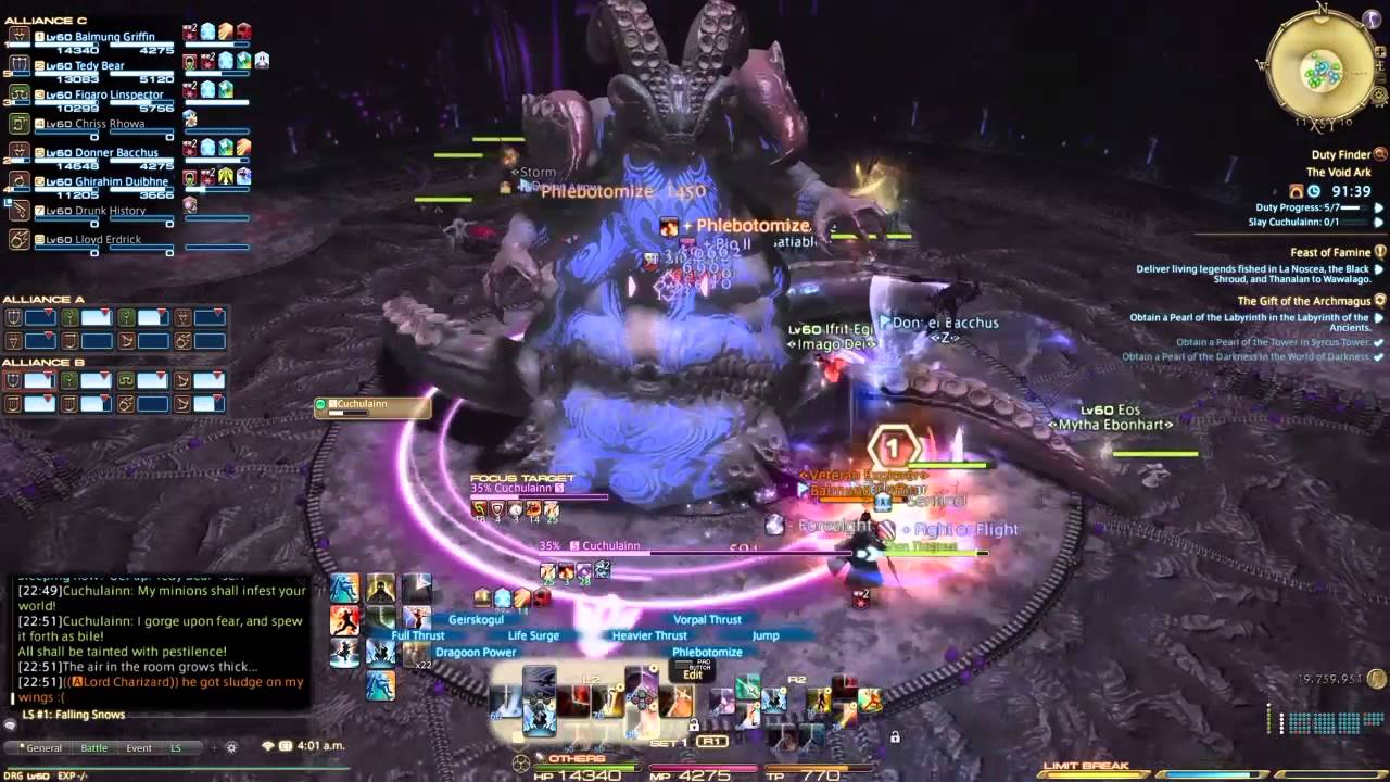 FFXIV - Void Ark Boss Fight: Cuchulainn - YouTube
