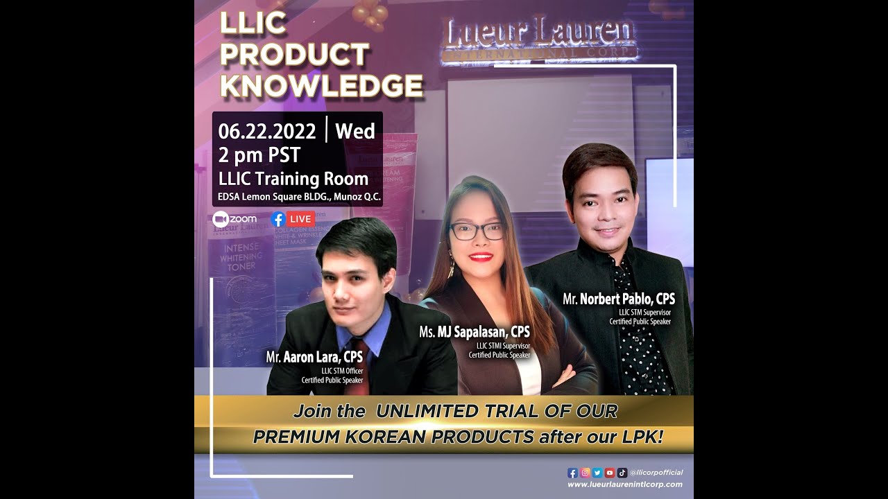 LLIC Product Knowledge Presentation - YouTube