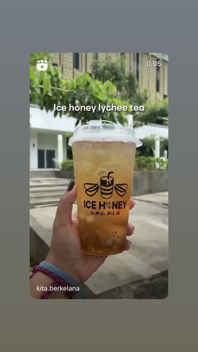 ice honey di sarinah banyak tarian rasa loh ada (honey oat latte) (butterfluy peta tea) - YouTube