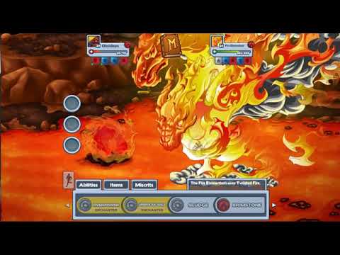 Miscrits Fire Elementum defeated with Only lavarilla !! - YouTube