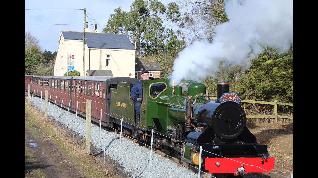Bure Valley Railway Teddy Express - Wednesday 16th February 2022 - YouTube