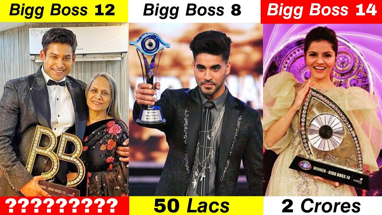 Bigg Boss: Prize Money Of Winners From Season 1 to 14 and Bigg Boss All ...