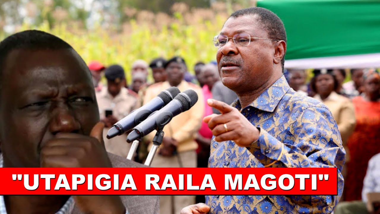 'UTAPIGIA RAILA MAGOTI AKIINGIA AU!' Wetangula Warns Ruto face to face ...
