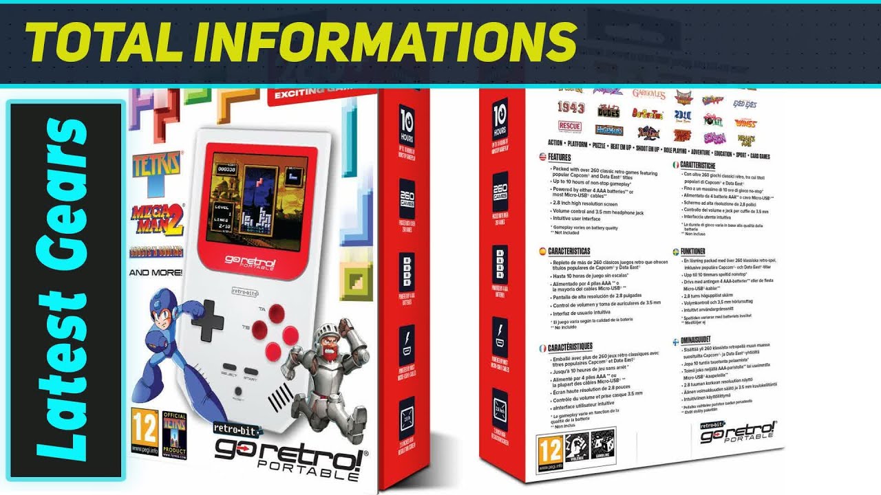 Go Retro! Portable – Best Handheld Gaming Experience with 260 Classic ...