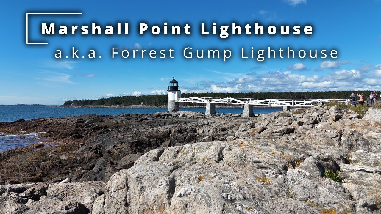 Flyover Of The Marshall Point Lighthouse (a.k.a. The Forrest Gump ...