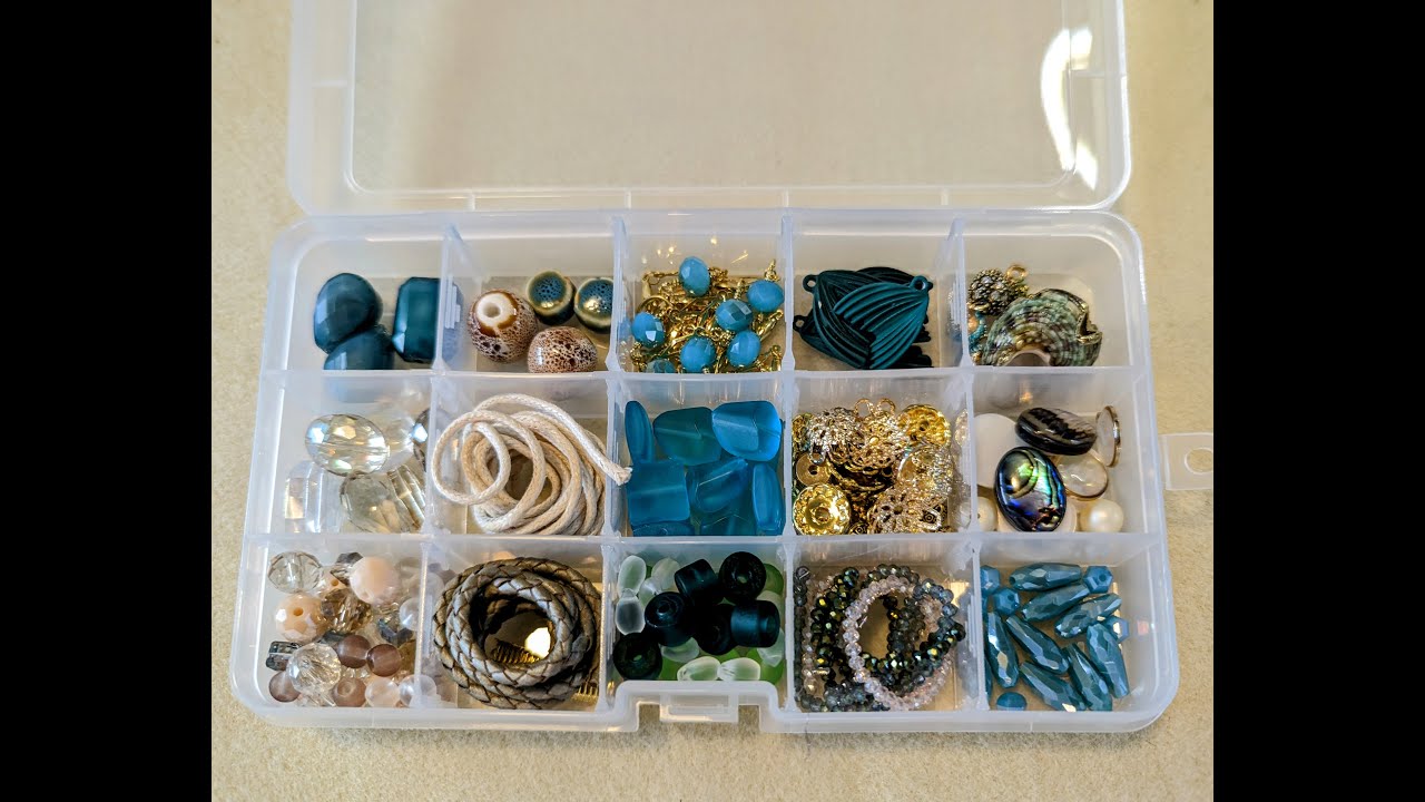 Organizing the April '23 Jesse James Magical Mystery Bead Box - YouTube