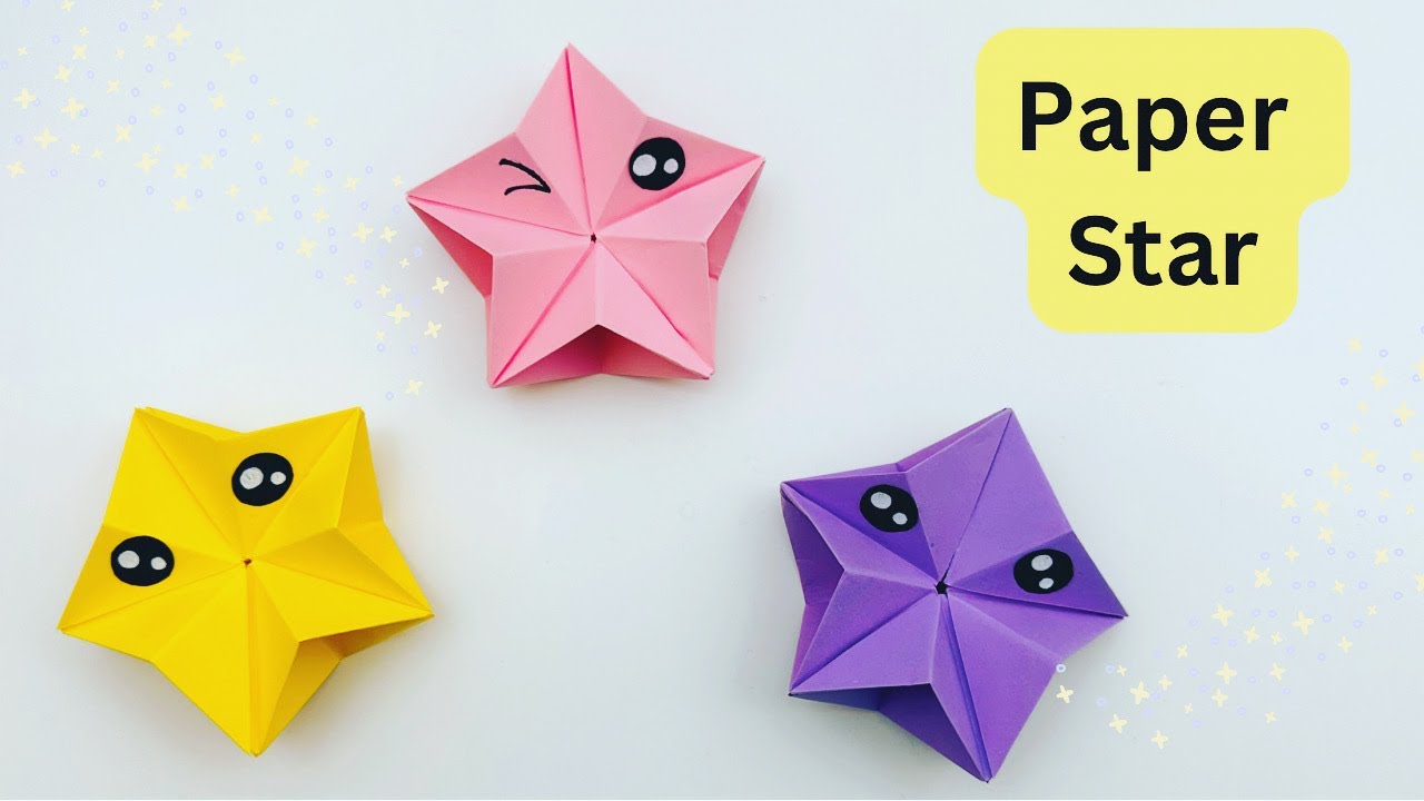 How To Make Easy Paper Christmas Star For Kids / Nursery Craft Ideas ...