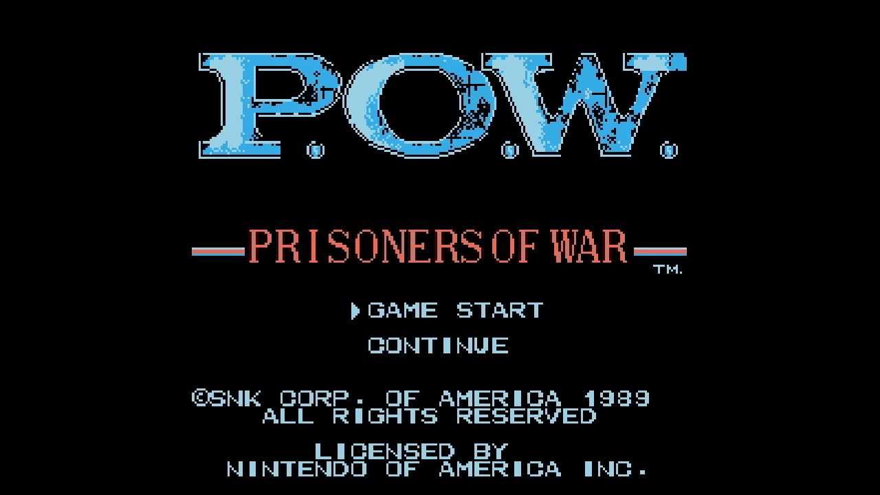 POW-Prisoners of War (NES), SNK title - YouTube