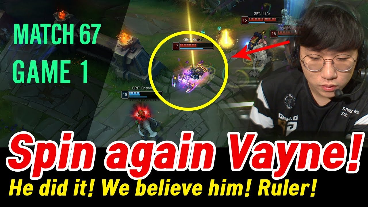 GRF vs GEN Match67 Game1 Highlight | 2019 LCK Spring - YouTube