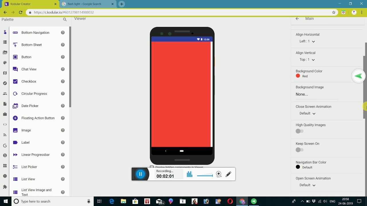 How To Open Another Screen Using Button In Kodularthunkable In