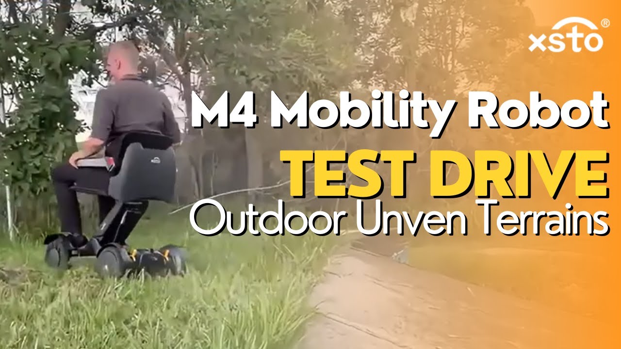 XSTO M4 Power Wheelchair | Test Drive on Outdoor Uneven Terrains - YouTube