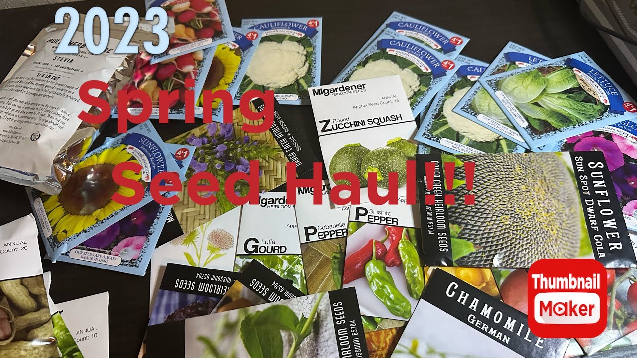 2023 Seed Haul!!! #garden #gardening #homestead - YouTube