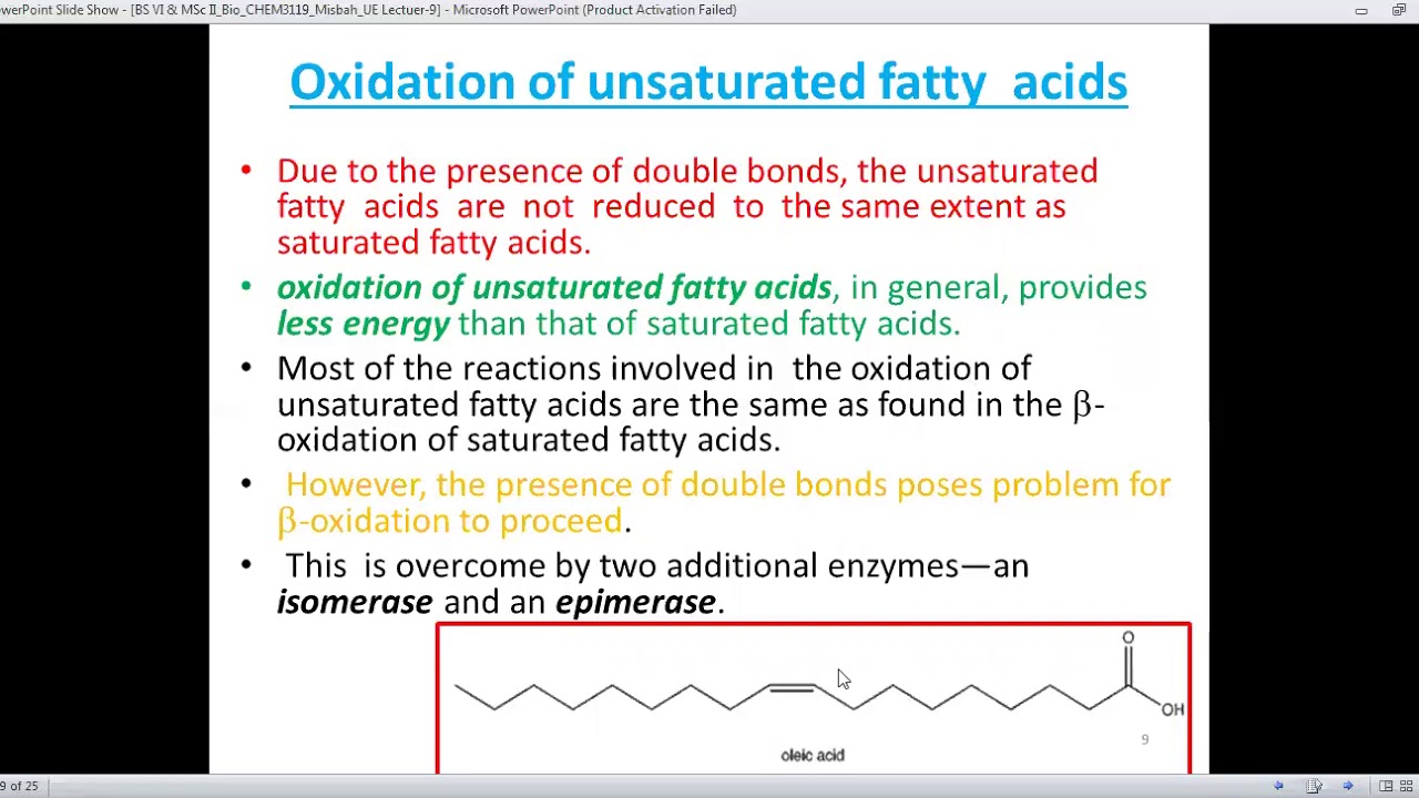 Oxidation of Odd Chain and Branched Chain Fatty Acids, Biochemistry ...