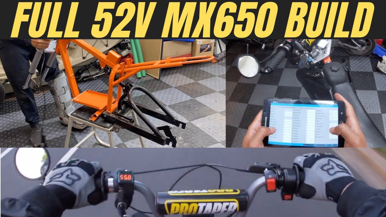 Full 52V Razor MX650 Electric Dirt Bike Build Recap - YouTube