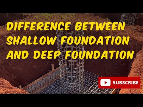 Differentiate between Shallow foundation and Deep Foundation - YouTube