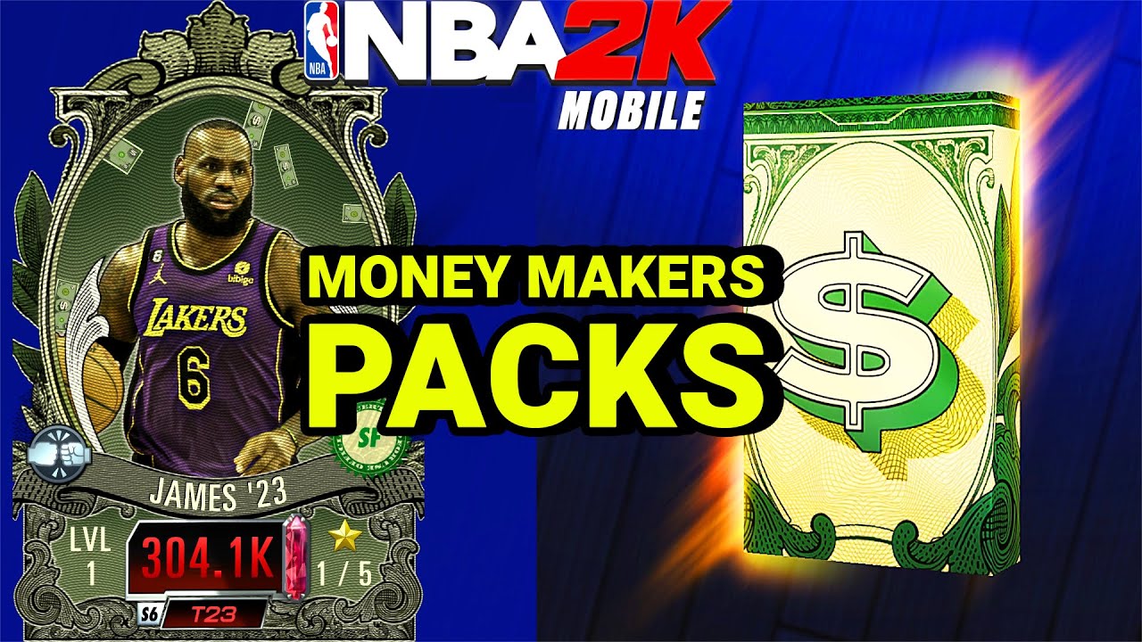 Building A Team With Money Makers Packs In NBA 2K Mobile - YouTube