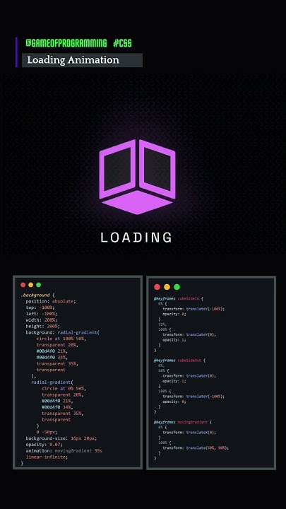 Loading Animation Using Css 👾👨‍💻 Webdesign Coding Music Shorts Htmlcss Loading Animation