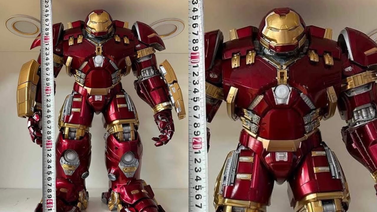 New iron man Hulkbuster model kit figure in hand images fond joy - YouTube