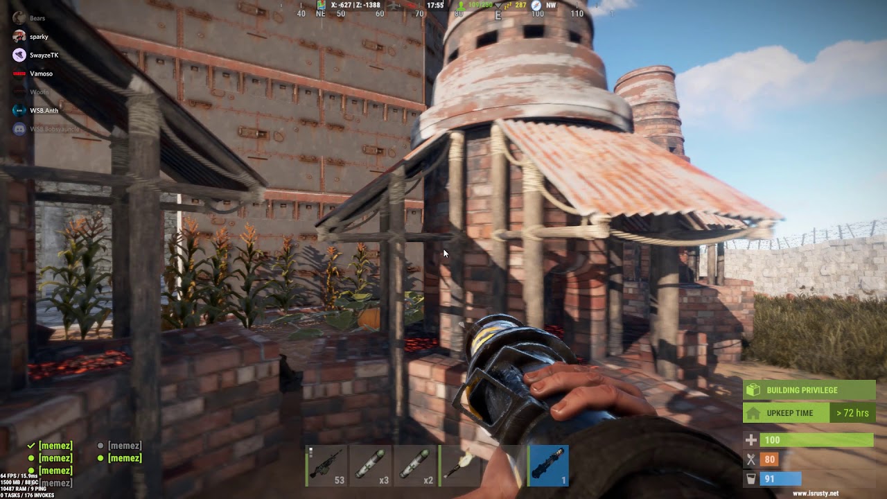 Rust raid defence - YouTube