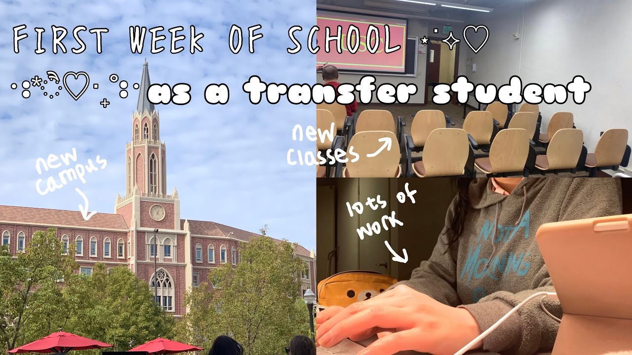 UNI VLOG // first week of school at a new college ˚ʚ♡ɞ˚ - YouTube
