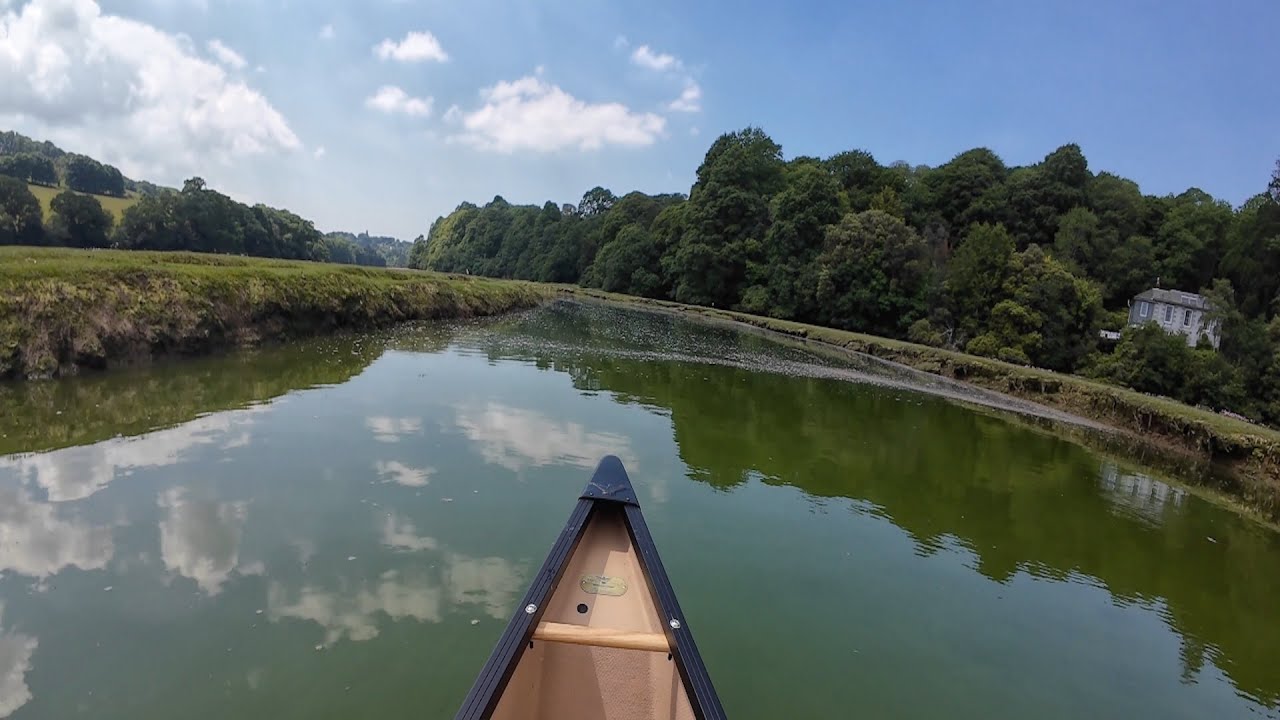 Rowing down a Cornish River in a Canadian Canoe | Cornwall, England ...
