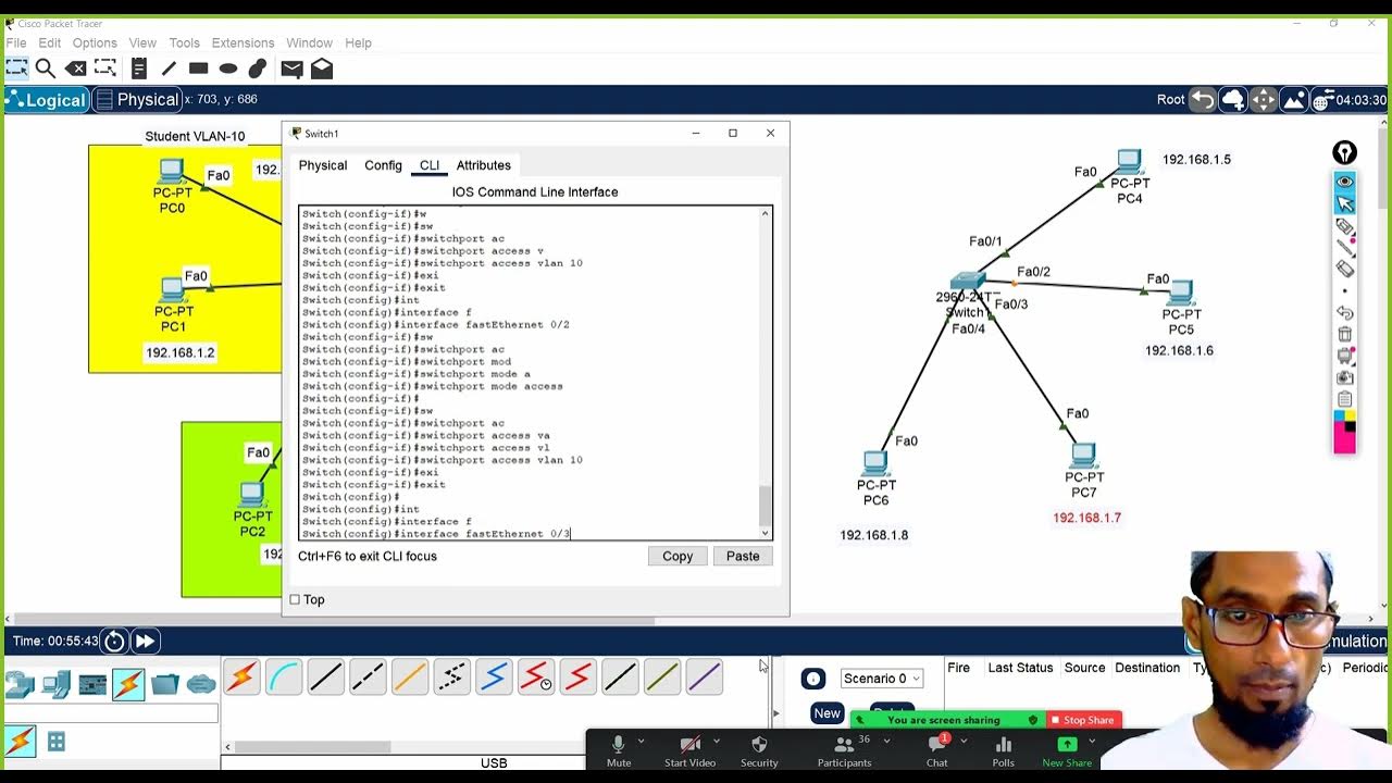 CCNA Lab | Chapter-9 | VLAN | Part-4 - YouTube