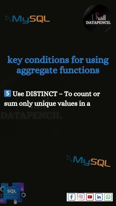 Must-Know Rules for Aggregations! #sql #dataanalytics #datascience - YouTube