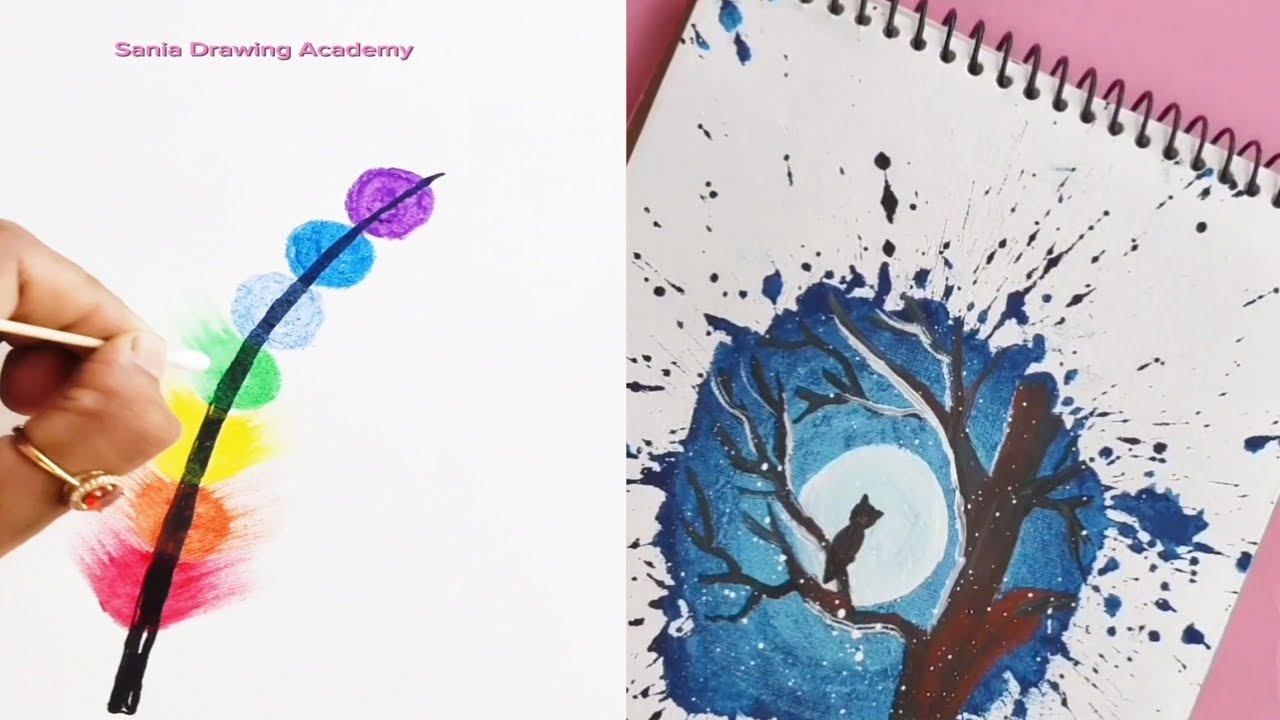 9 Cool painting hacks and easy drawing idea for beginners ...