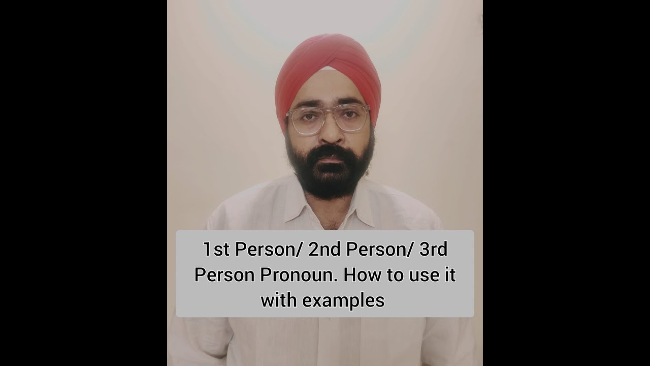 Pronoun| Parts of Speech(First Person/Second Person/Third Person ...