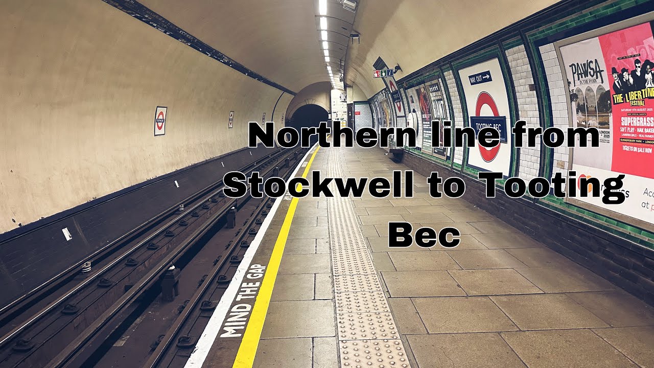 Ride on the London Underground Northern line from Stockwell to Tooting ...
